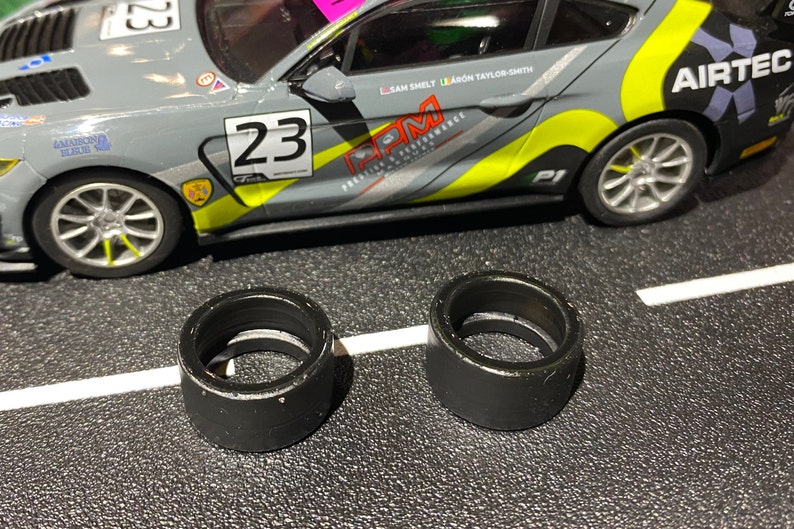 Scalextric Ford Mustang GT4 Rear Tires (1 Pair) - Etsy