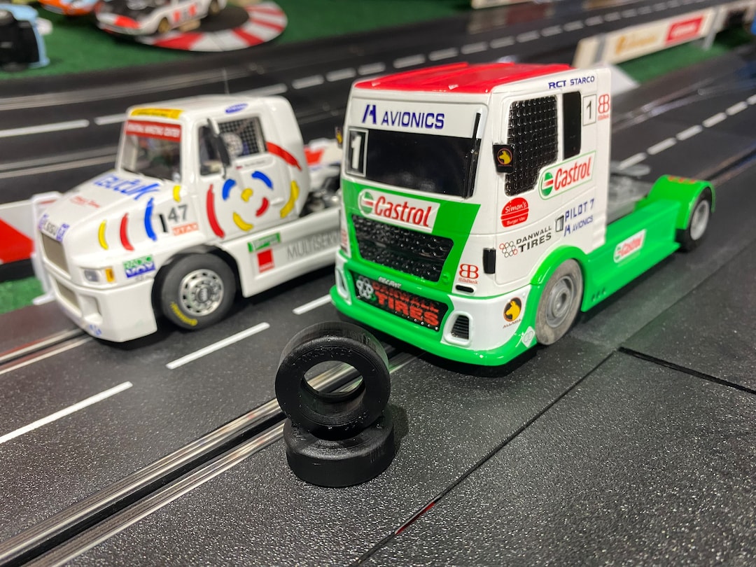 Fly Super Truck & Scalextric Team Racing Truck Tires (1 Pair, Size ...
