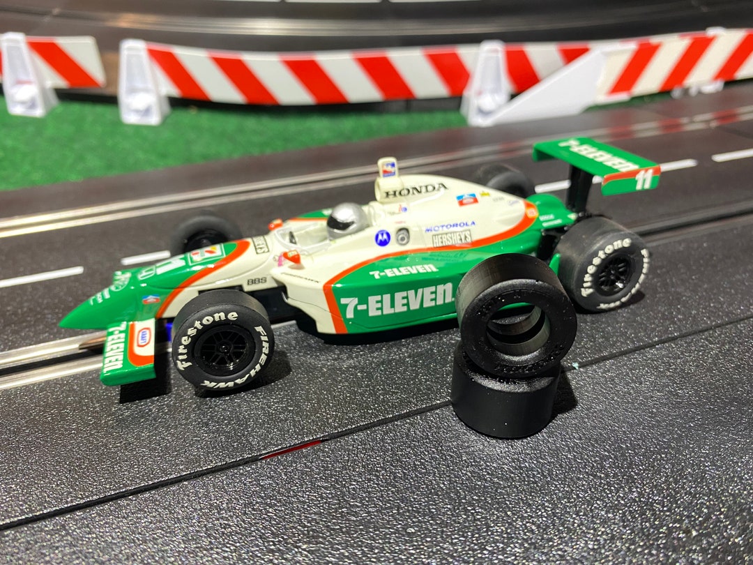 Scalextric Dallara Indy Car Rear Tires (1 Pair, Size 220x125x124/25-11 ...