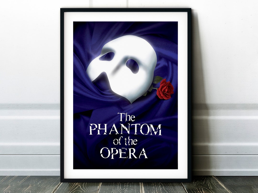 The Phantom of the Opera Musical Print Poster - Etsy