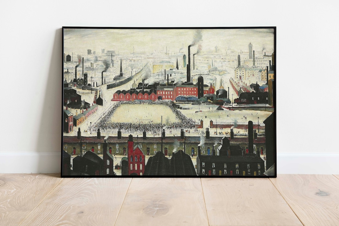 LS Lowry - the Football Match - 1949 Print Poster - Etsy