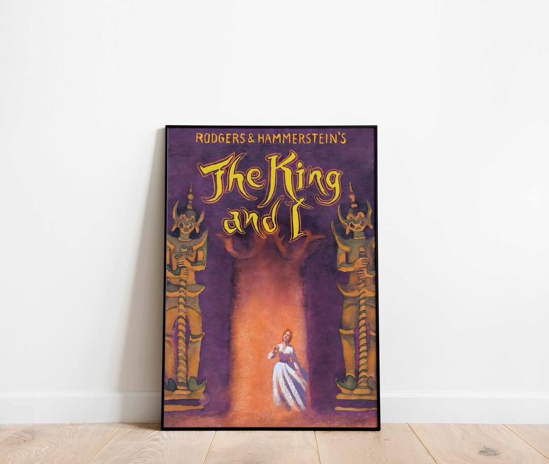 The King and I Musical Theatre Print Poster - Etsy