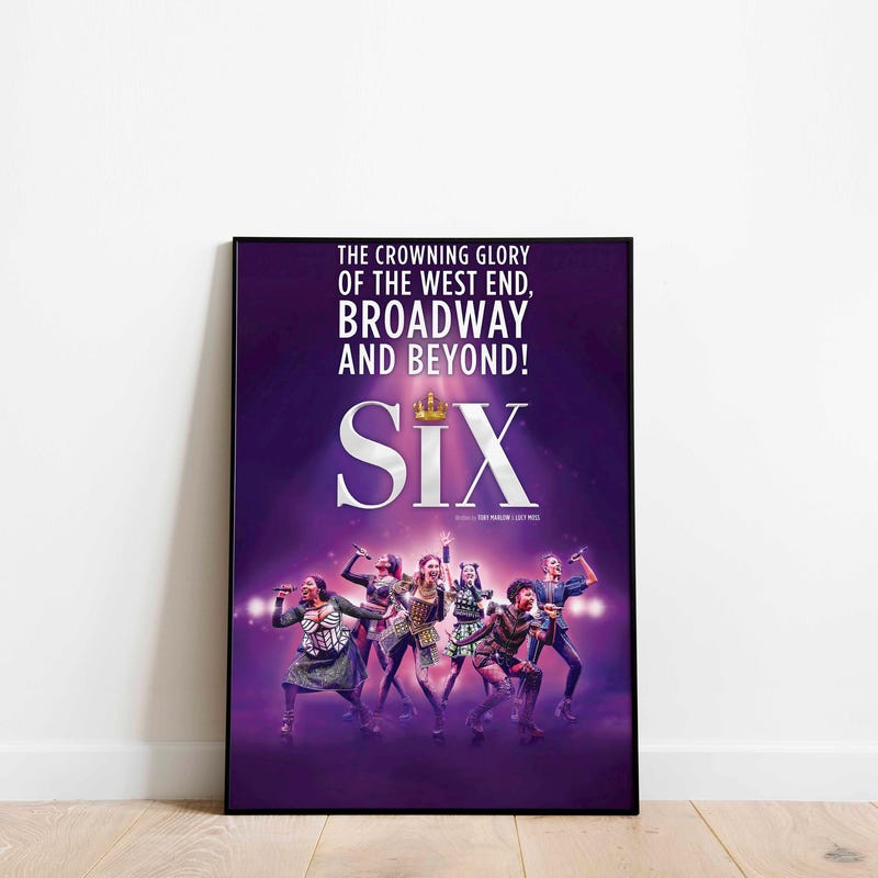 Six the Musical Poster - Etsy UK