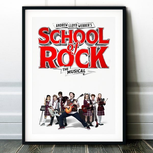 School of Rock Musical Poster - Etsy