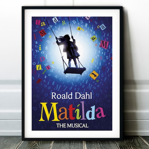 Matilda Inspired Fan Art Printable Matilda Broadway Musical - Etsy UK