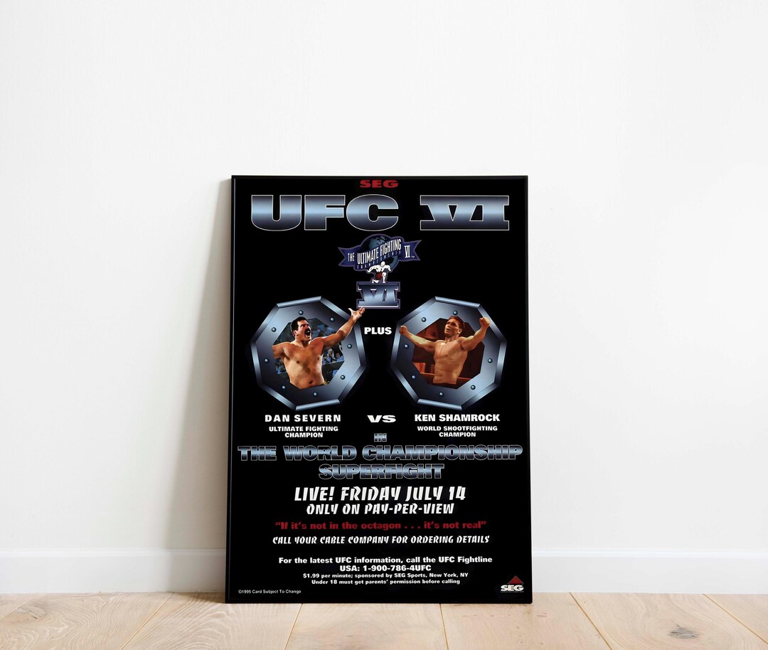UFC 6 | July 14, 1995 | Ken Shamrock Vs Dan Severn | Casper, Wyoming ...