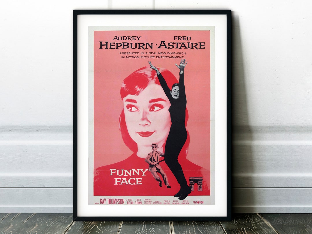 Funny Face Classic Movie - Audrey Hepburn - 1957 Romantic Comedy Print ...