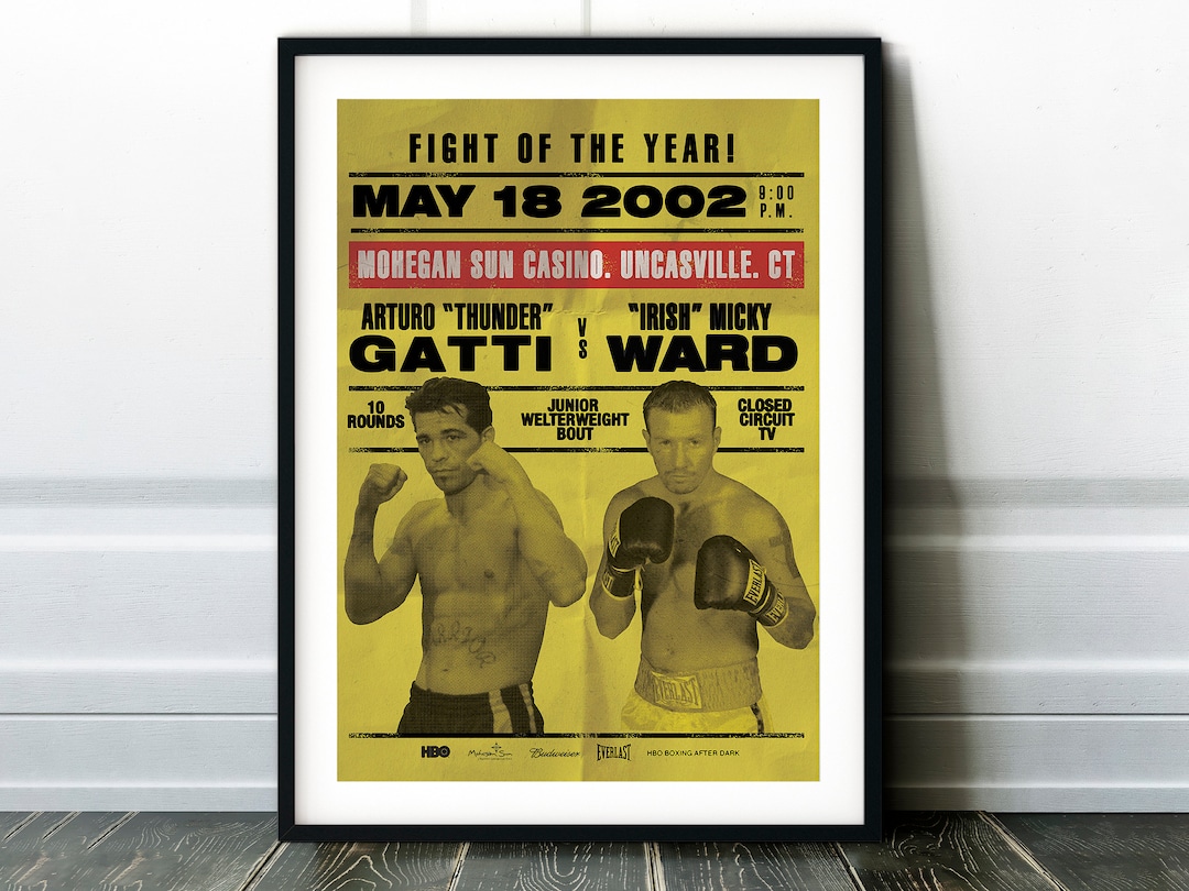 Arturo 'thunder' Gatti Vs 'irish' Micky Ward (2002) - Etsy