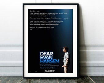 Dear Evan Hansen Prints, Dear Evan Hansen Quote, Theatre Prints ...