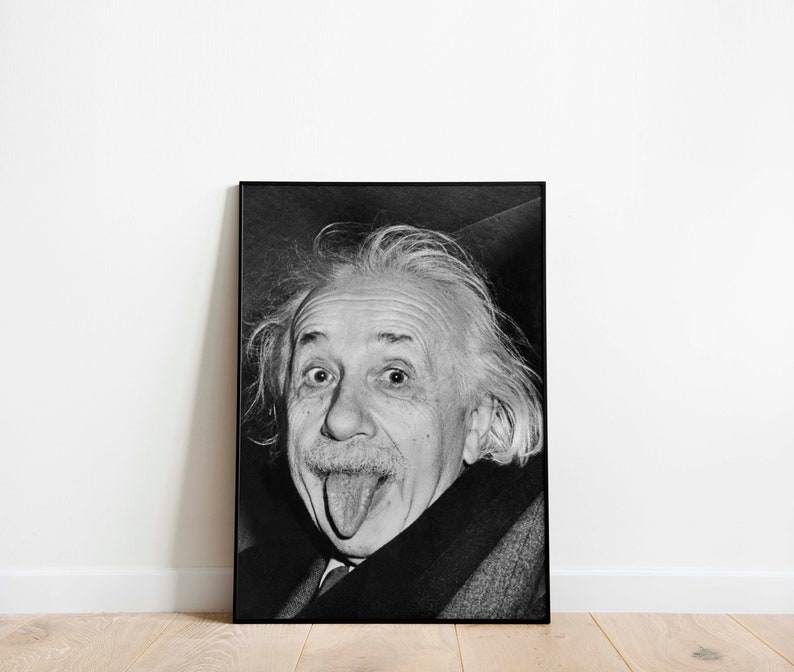 Tongue Albert Einstein Poster - Etsy