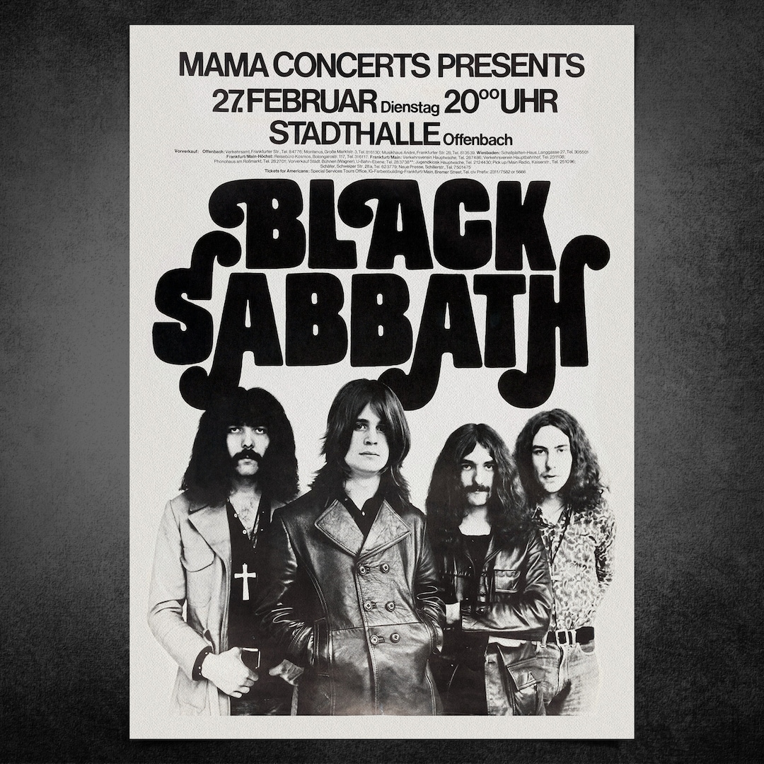 Heavy Metal Concert Poster, Rock, Art Print - A4 and A3 Size - Etsy