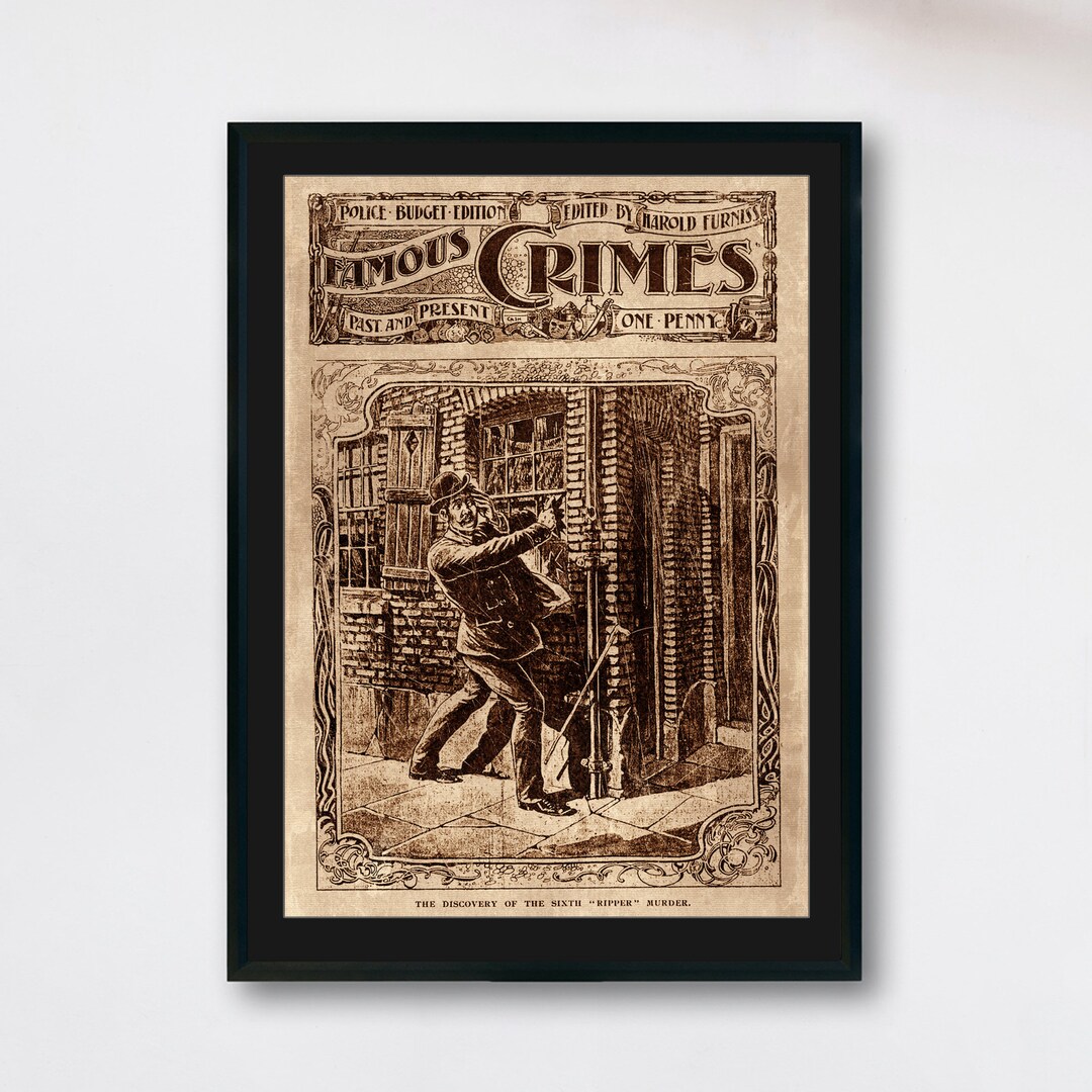 Jack the Ripper Newspaper Famous Crimes Whitechapel Murders - Etsy