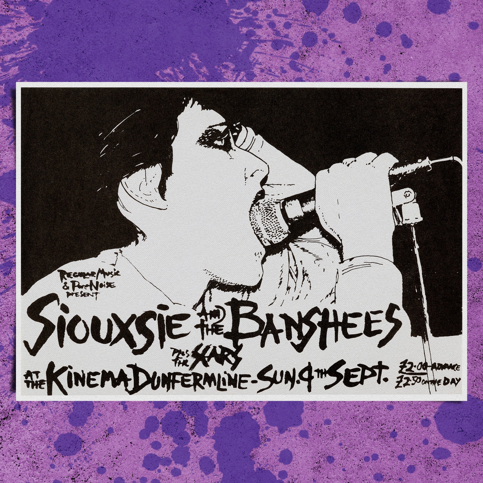 Punk Concert Poster Punk Rock Flyer Art Print A4 and A3 - Etsy