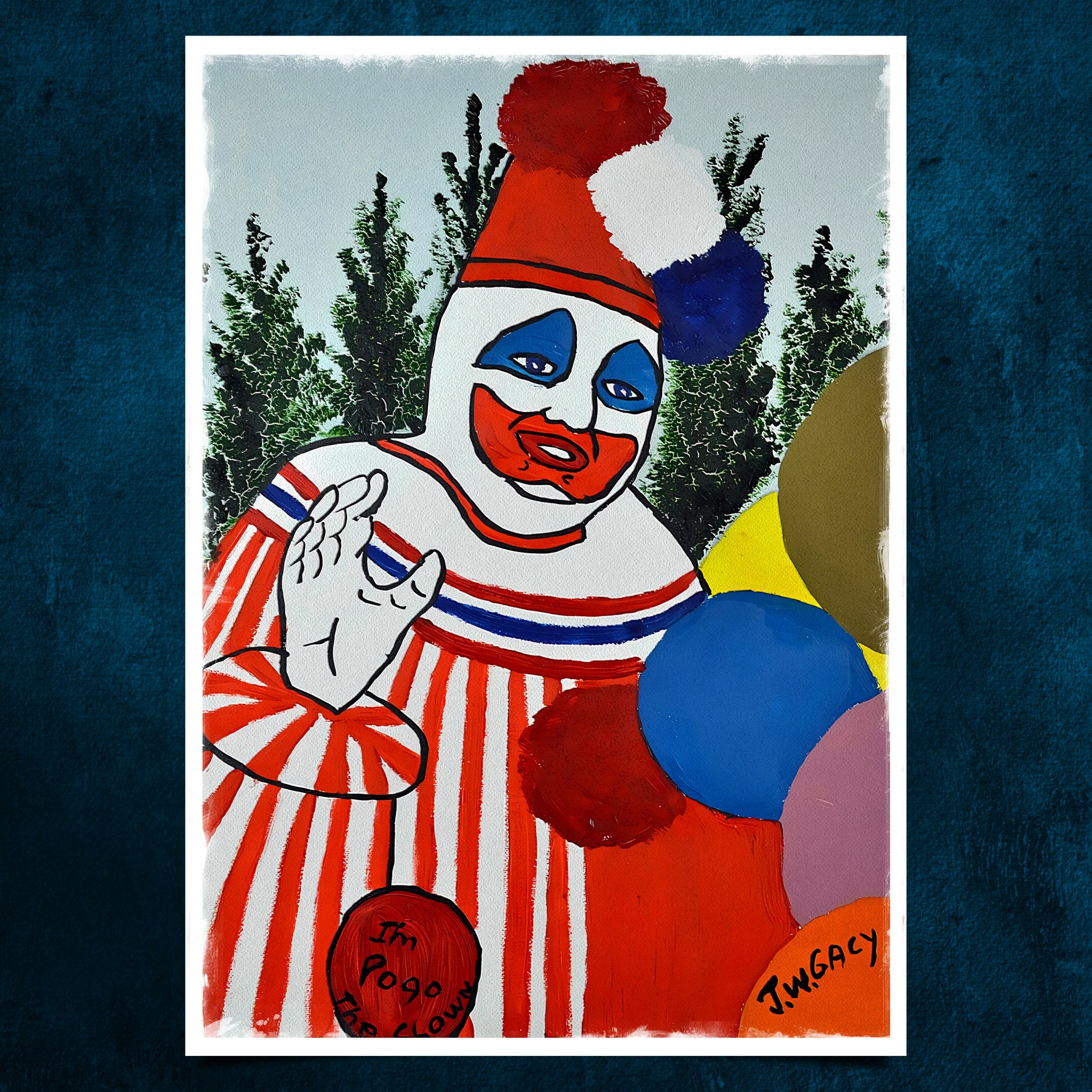 John Wayne Gacy Malerier Farvel Pogo SATELLITE ART SHOW | We Are