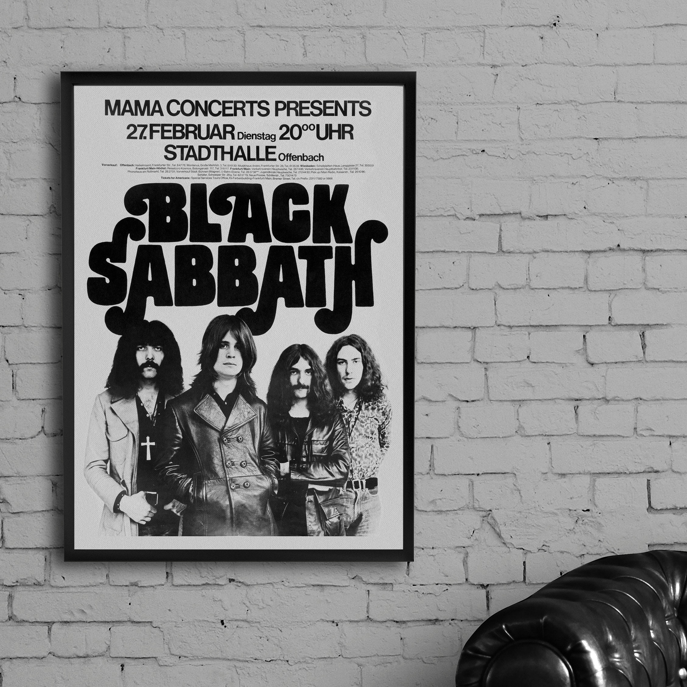 Heavy Metal Concert Poster, Rock, Art Print A4 and A3 Size - Etsy