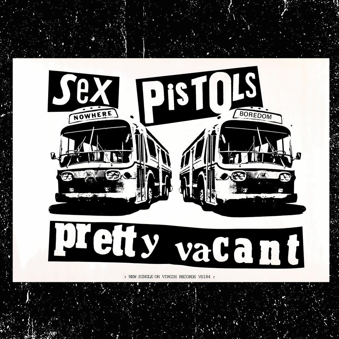 Punk Rock Poster, 1977 Pretty Vacant, Art Print - A4 and A3 Size - Etsy
