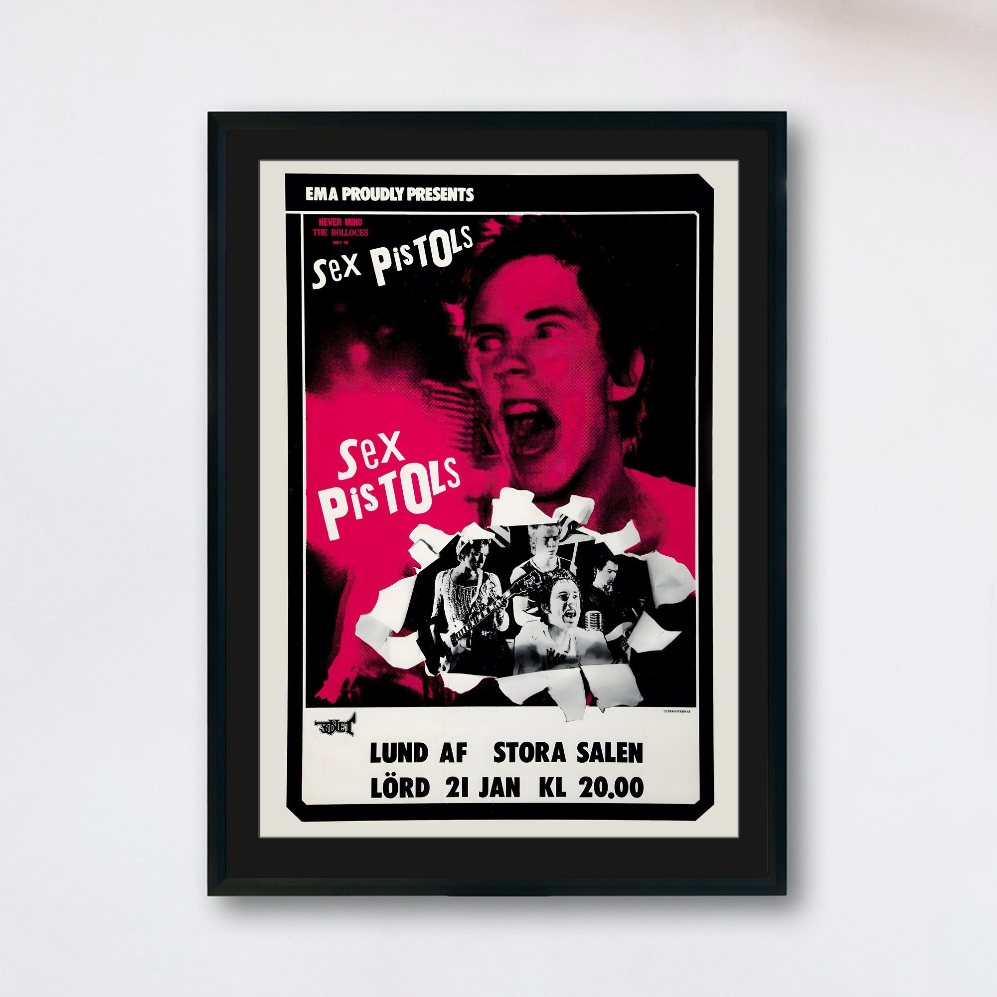 Punk Rock Concert Poster, Punk Flyer, Art Print A4 and A3 Size - Etsy