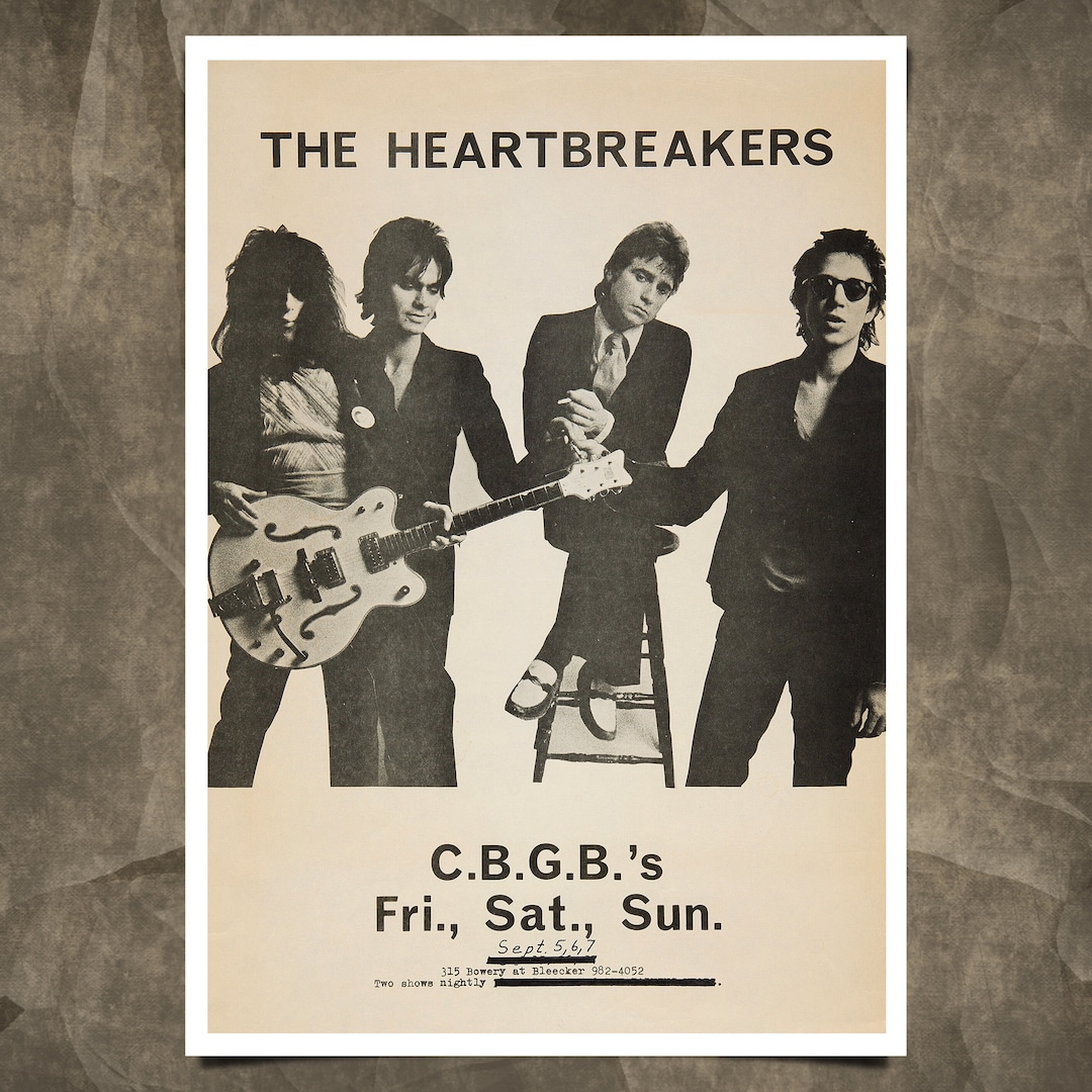 Punk Rock Concert Poster 1975 Cbgb's Poster, Punk Flyer, Art Print - A4 ...