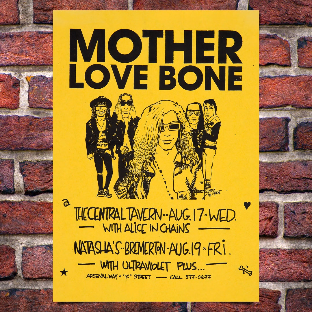 Grunge Concert Poster, 1988 Concert, Art Print - A4 and A3 Size - Etsy