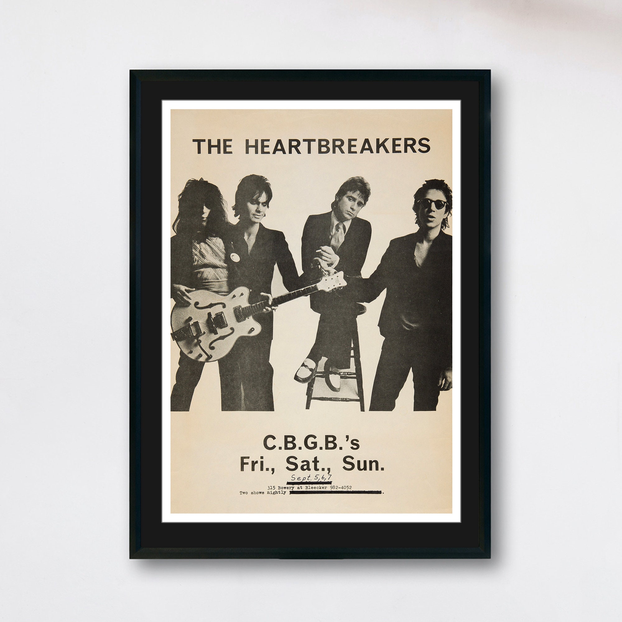 Punk Rock Concert Poster 1975 Cbgb's Poster Punk Flyer - Etsy