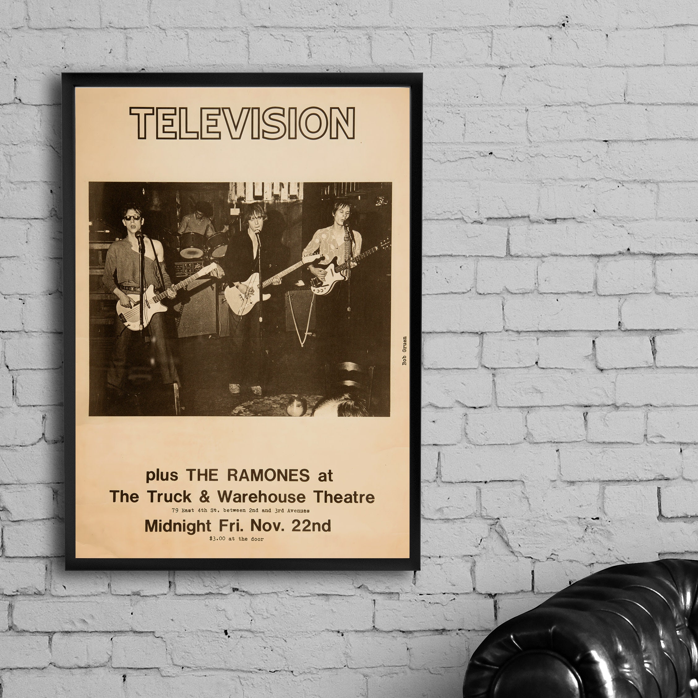 Punk Concert Poster, Live in New York Flyer, Art Print A4 and A3 Size ...