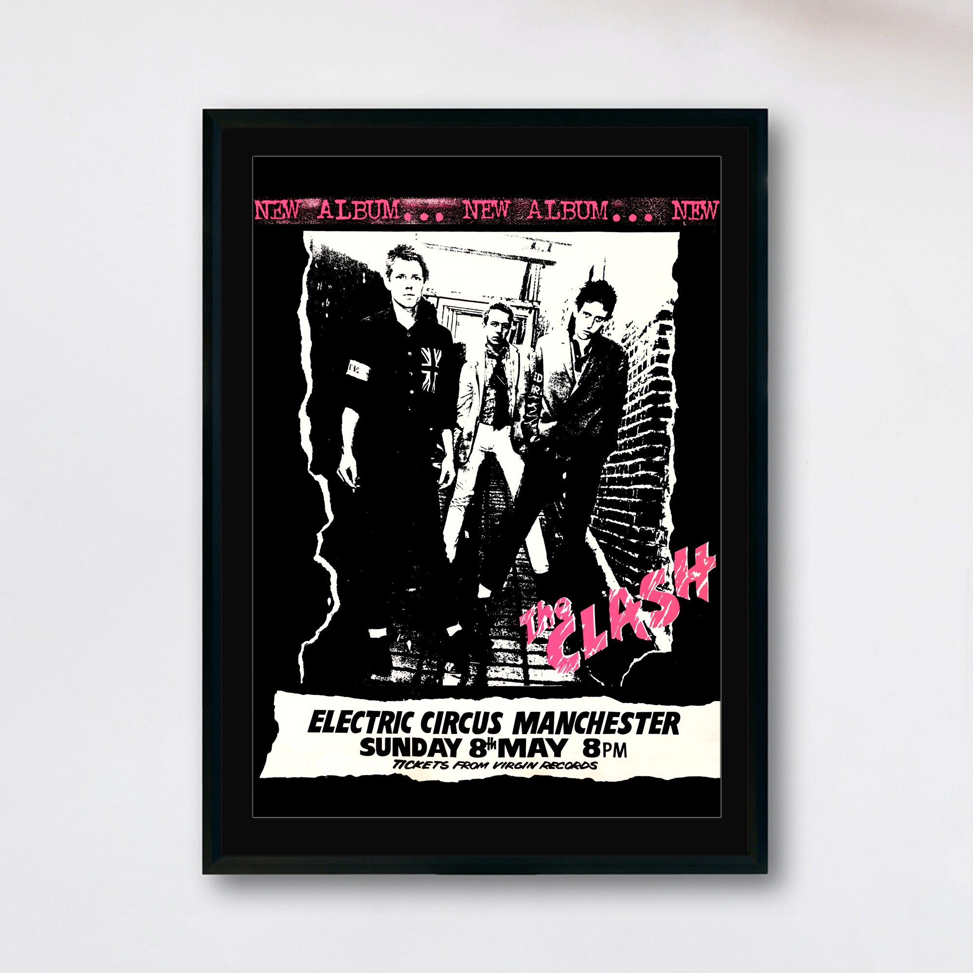 Punk Concert Poster, Live in Manchester, 1977 Concert, UK Punk, Art ...