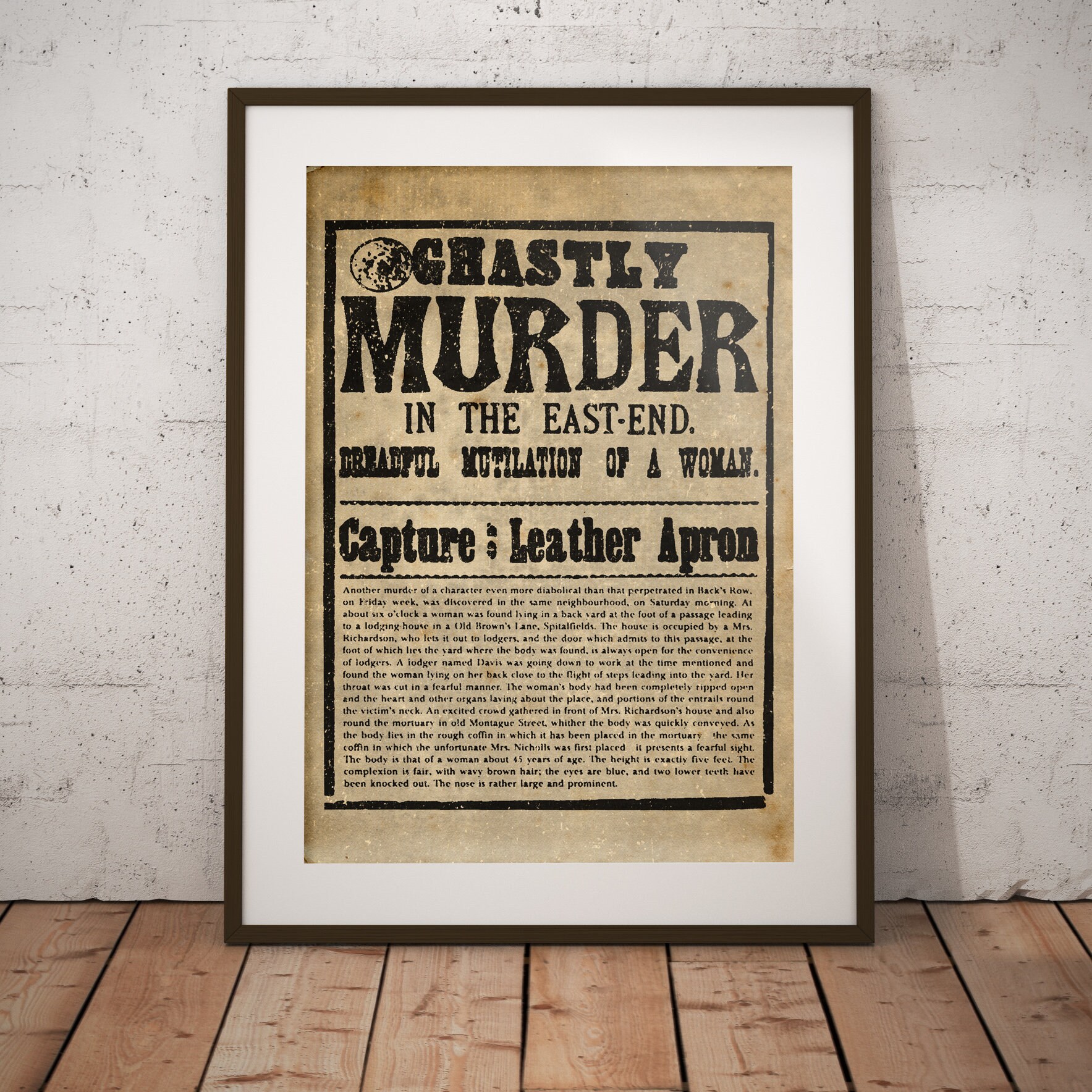Jack the Ripper, Whitechapel Murders, Newspaper, Serial Killer, Vintage ...