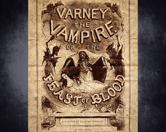 Penny Dreadful Varney the Vampire Reproduction Cover Art Print A4 Size ...