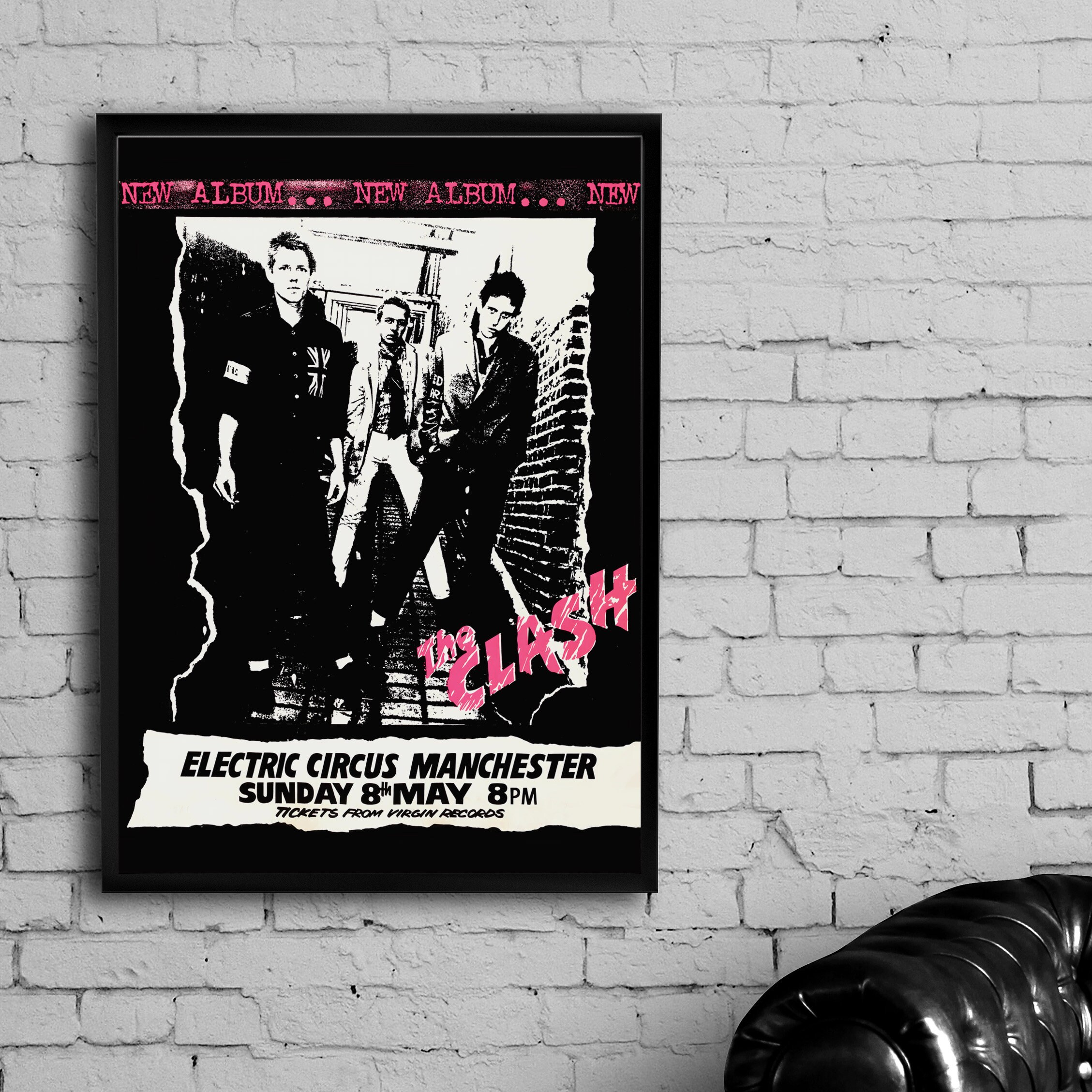 Punk Concert Poster, Live in Manchester, 1977 Concert, UK Punk, Art ...