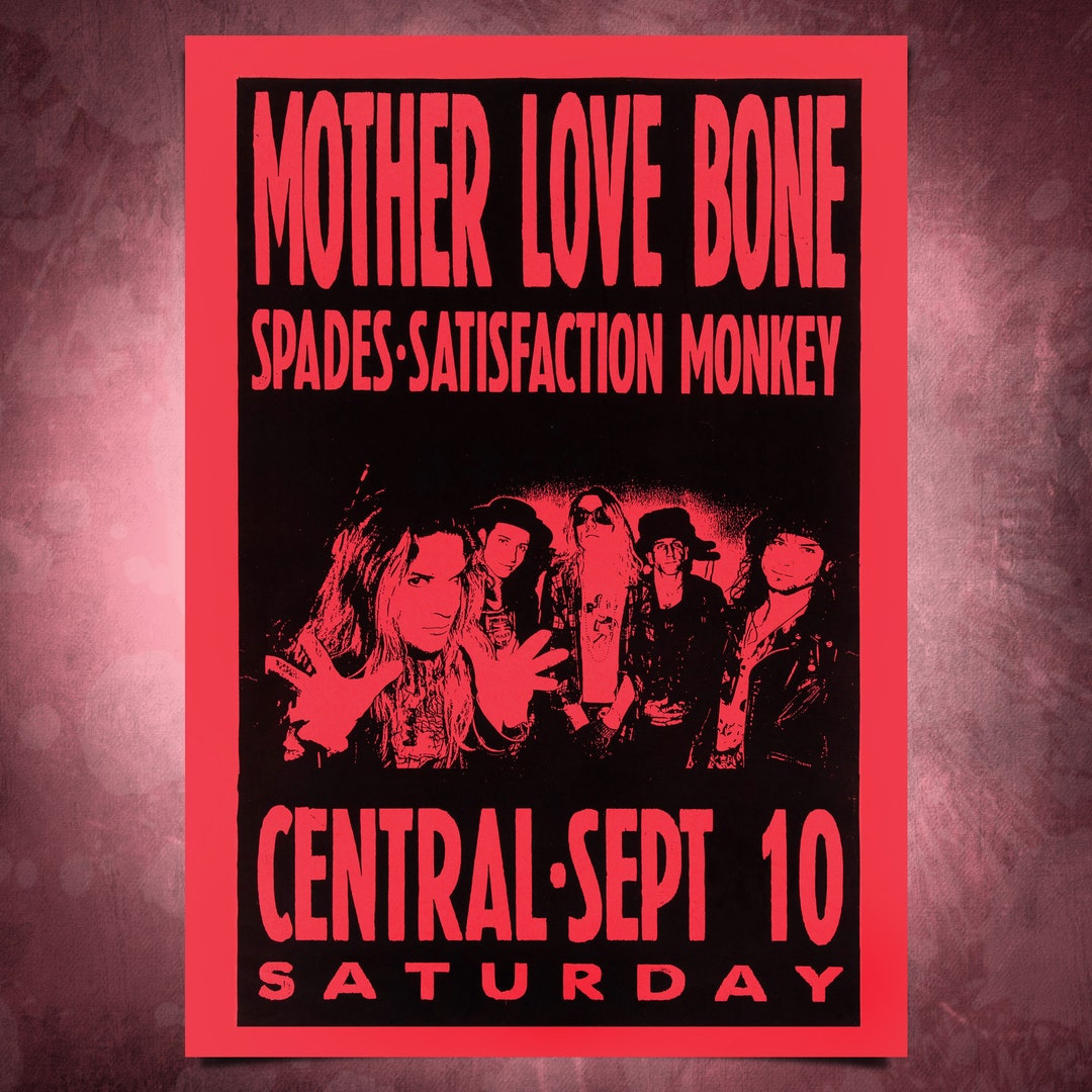 Grunge Concert Poster, 1988 Grunge Flyer, Art Print A4 and A3 Size - Etsy