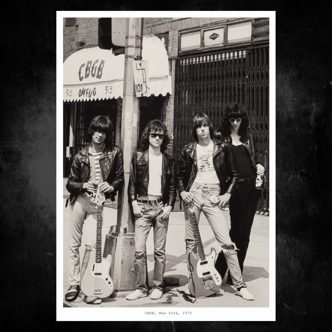 Punk Rock Band Photo, CBGB, 1975, Punk Art Print - A4 Size - Etsy