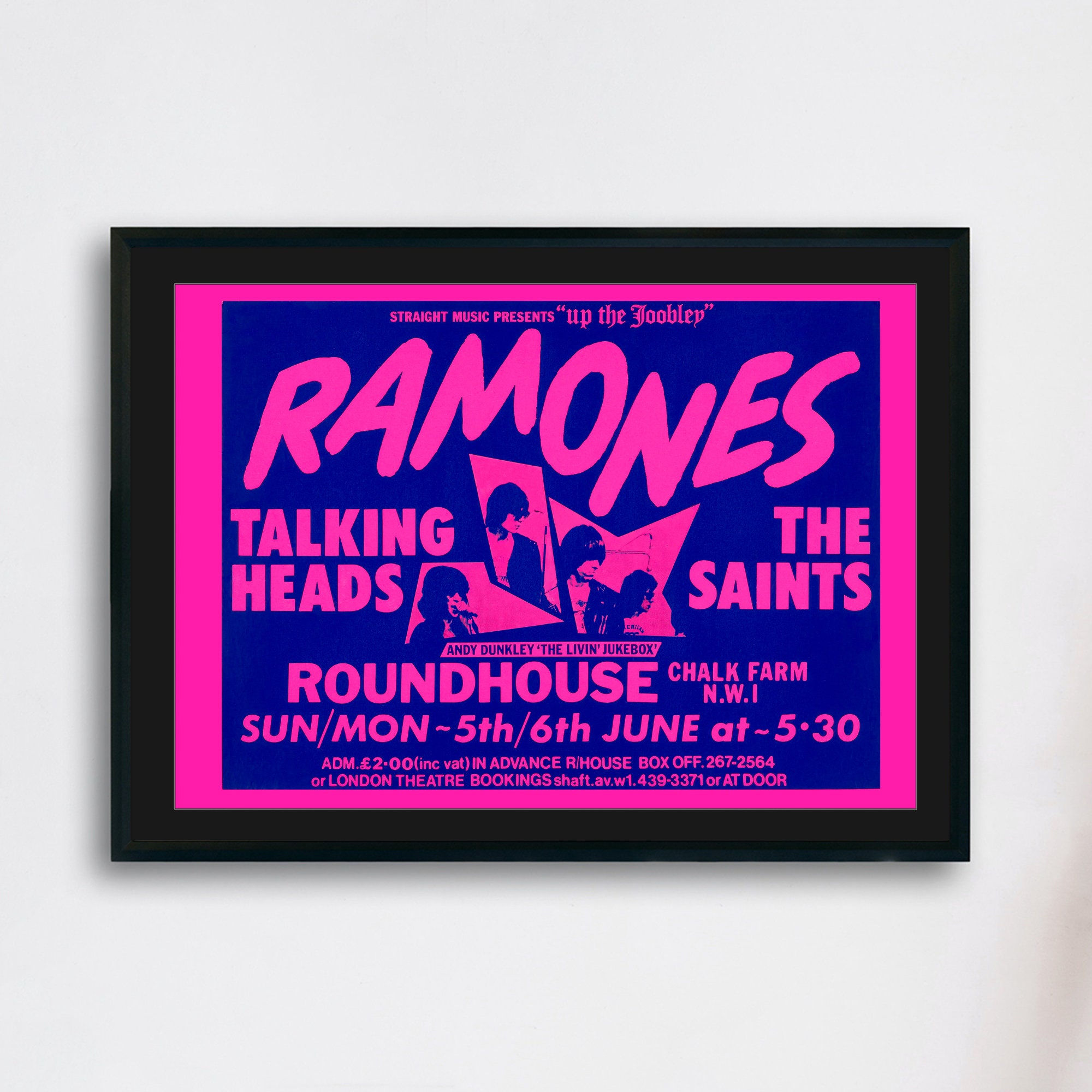 Punk Concert Poster 1977 Punk Art Print A4 and A3 Size - Etsy