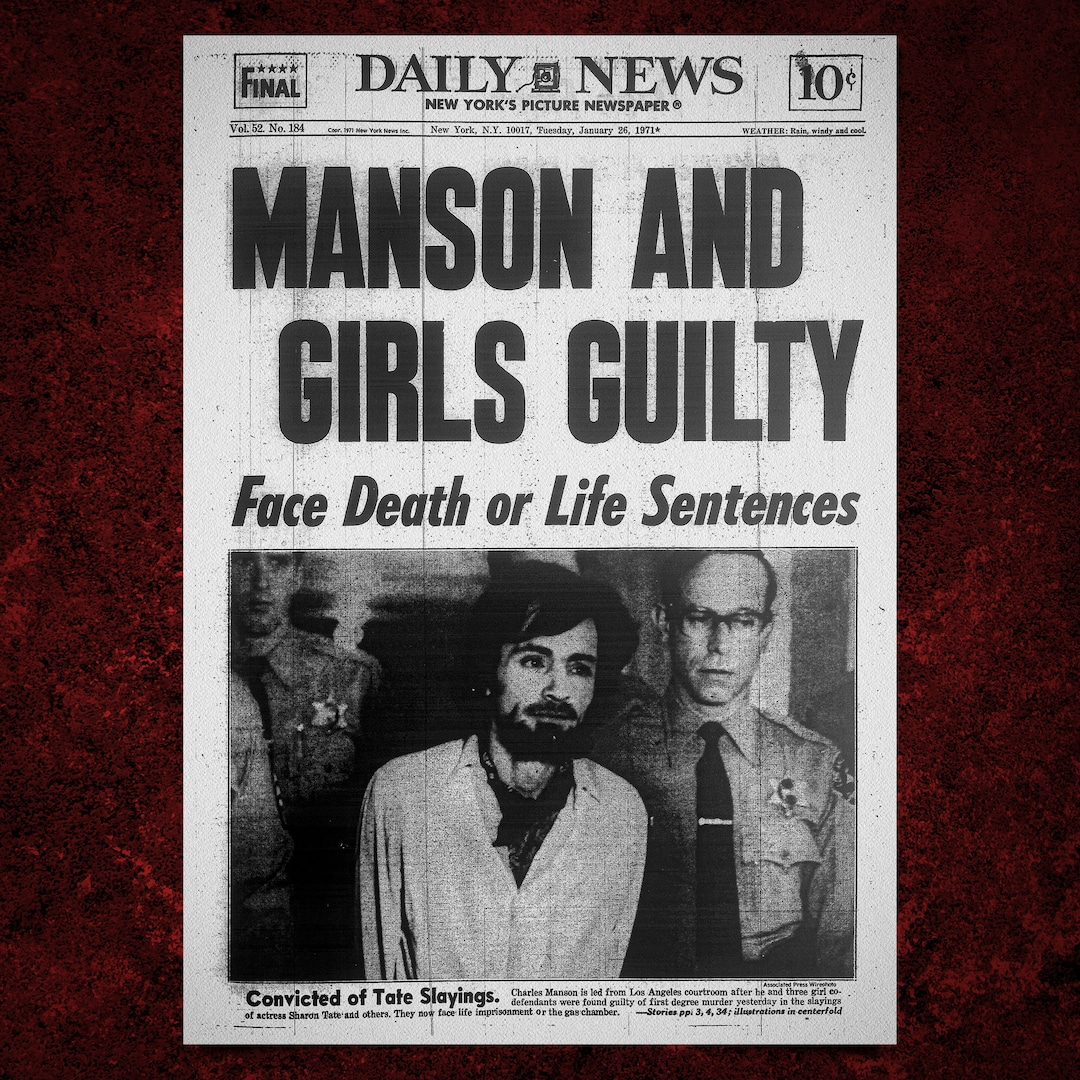 Charles Manson Tate Murders Newspaper Serienmörder Vintage - Etsy.de