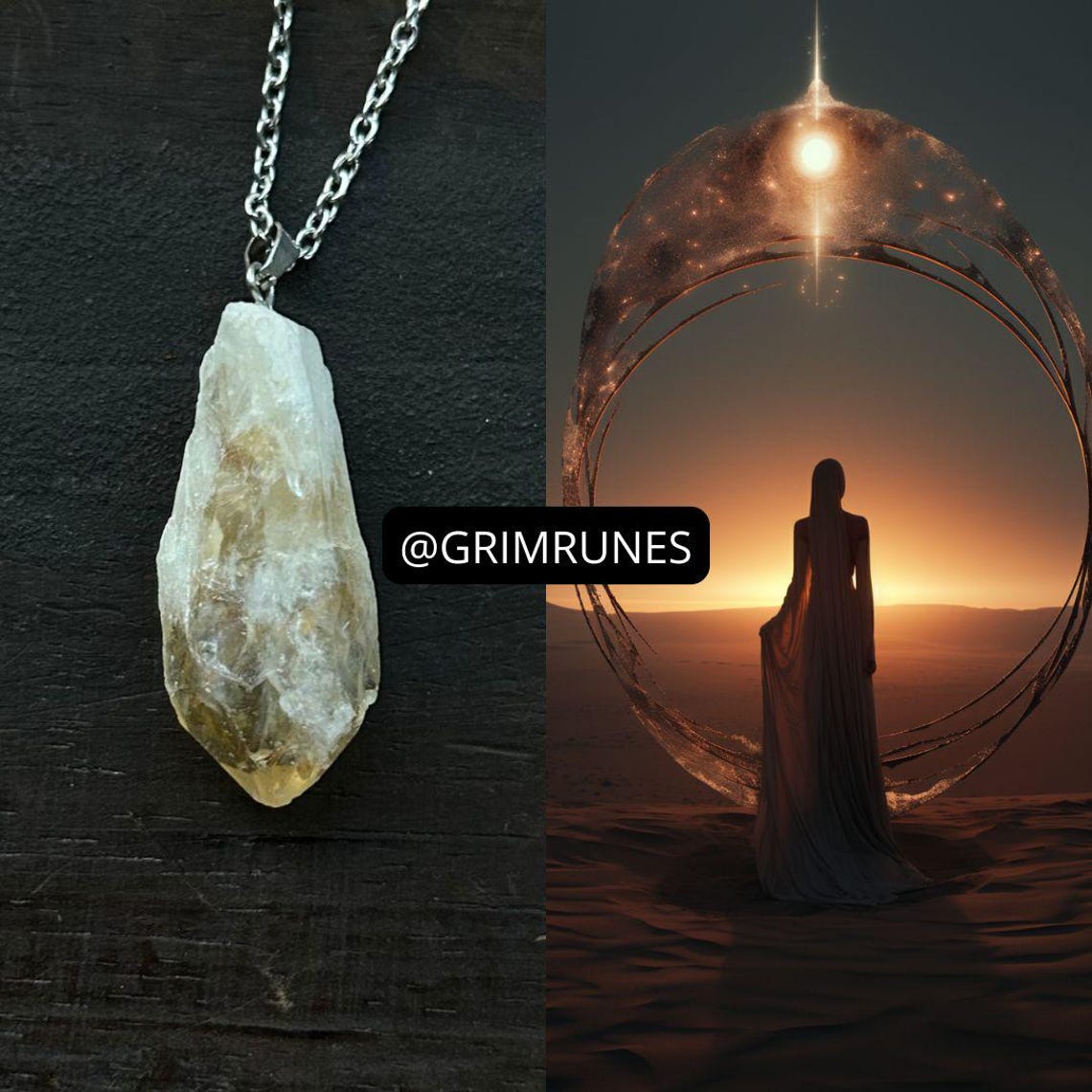 Desert Astral Realm Portal Enhanced Necklace - Etsy Australia