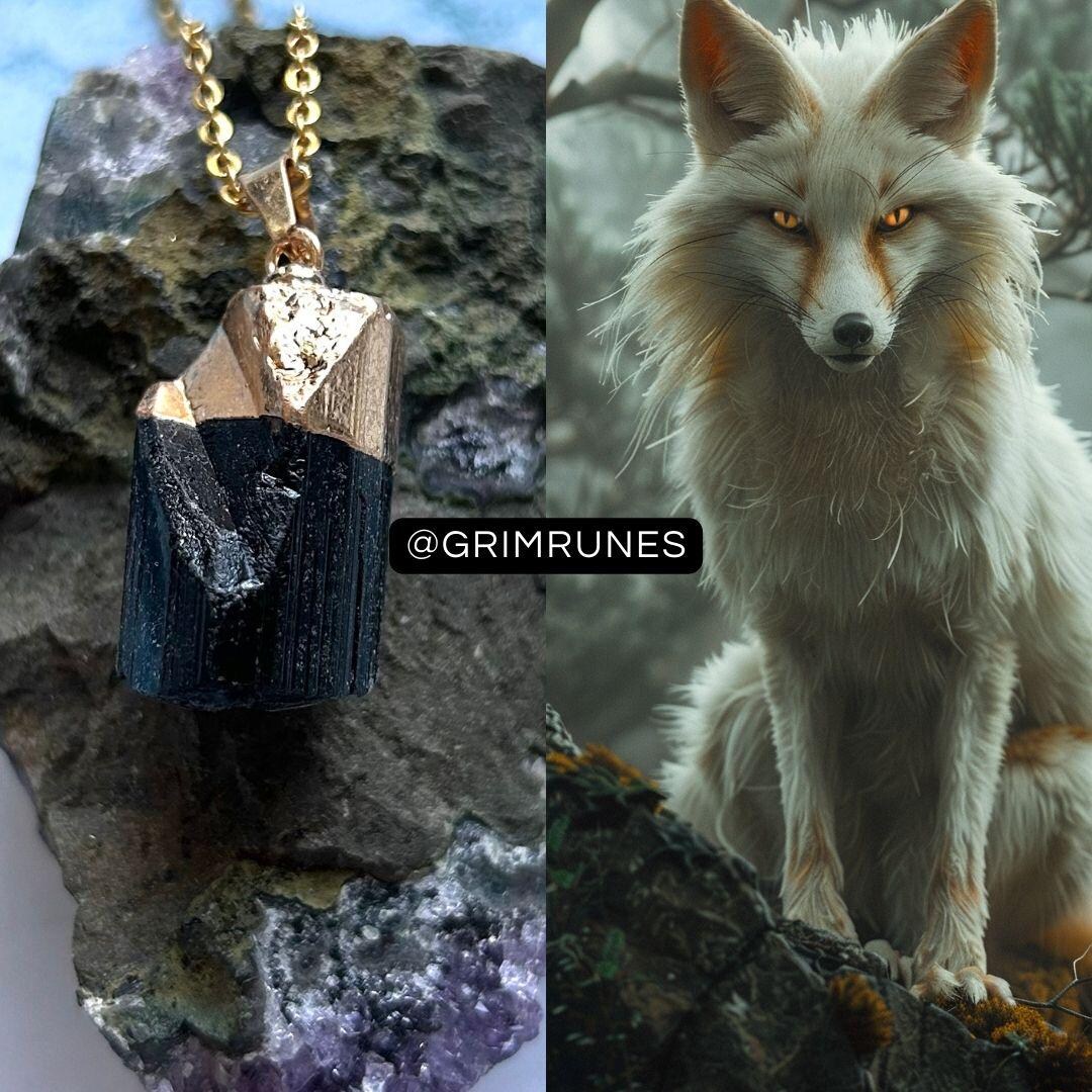 Kitsune Spirit Companion Kitsune Spirit Vessel Magic Necklace - Etsy