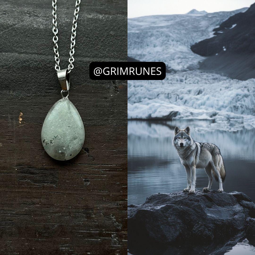 Amarok Wolf Spirit Companion Vessel Magic Necklace - Etsy