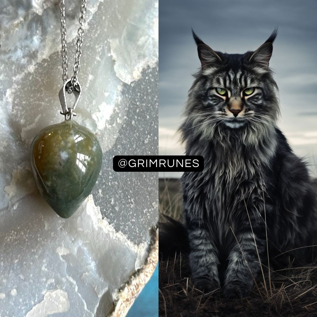 Feline Spirit Male Companion Feline Spirit Vessel Magic Necklace - Etsy