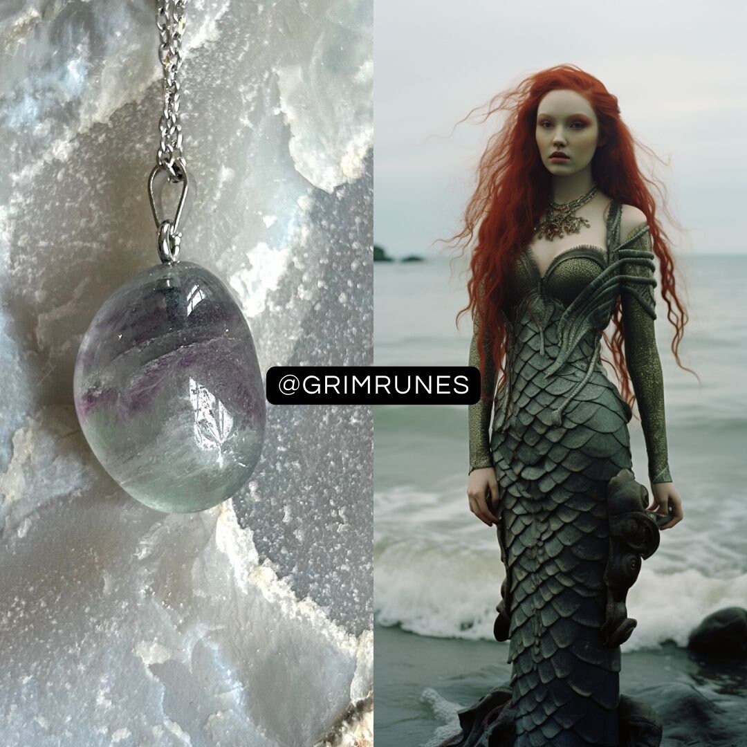 Siren/mermaid Spirit Companion Attuned Object Necklace - Etsy