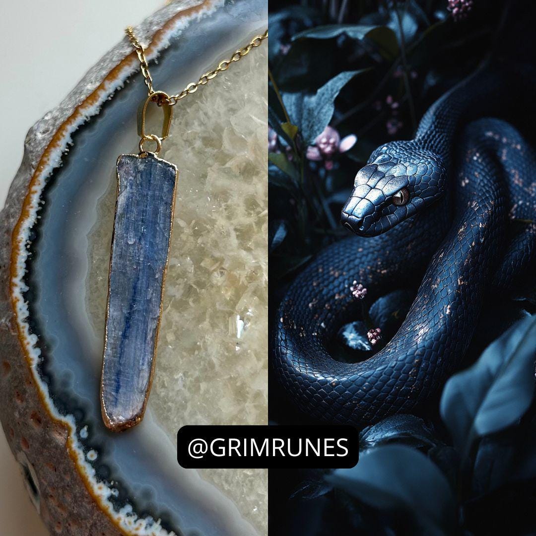 Snake Spirit Companion Male Snake Spirit Vessel Magic Necklace - Etsy