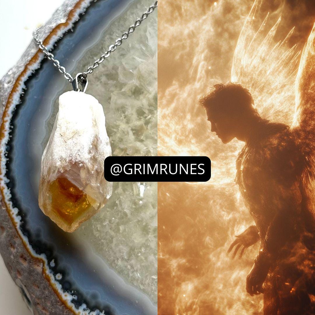 Fallen Angel Spirit Companion Spirit Vessel Magic Necklace - Etsy