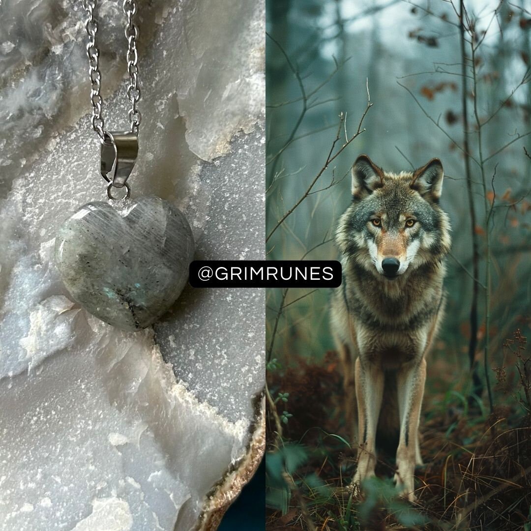 Wolf Spirit Companion Female Wolf Spirit Vessel Magic Necklace - Etsy