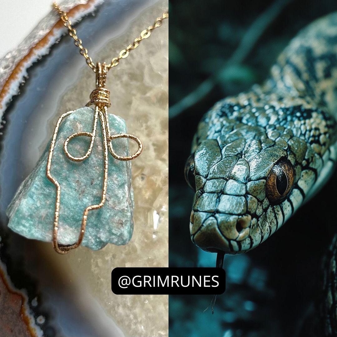 Snake Spirit Companion Male Snake Spirit Vessel Magic Necklace - Etsy