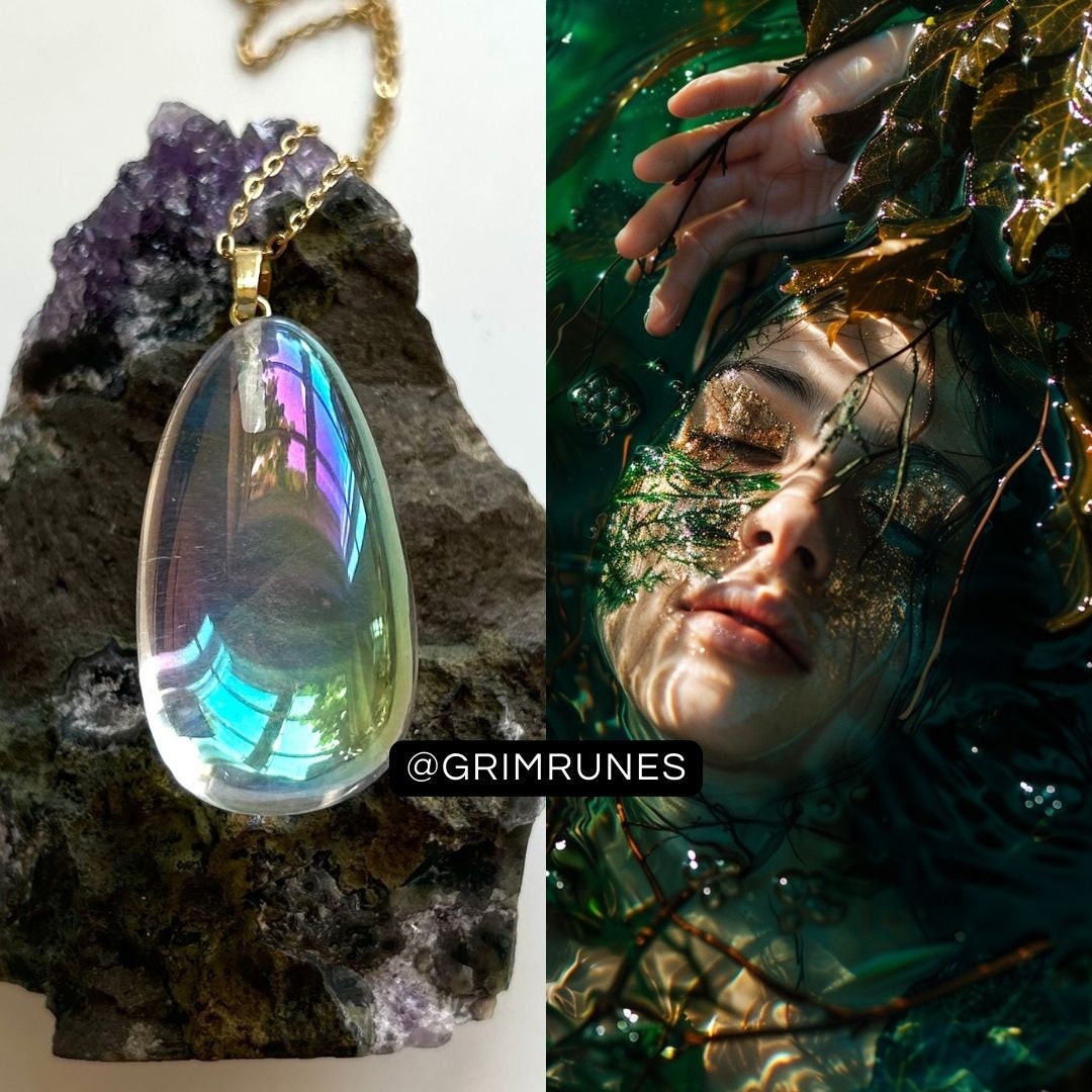 Water Sprite Spirit Companion Spirit Vessel Magic Necklace - Etsy