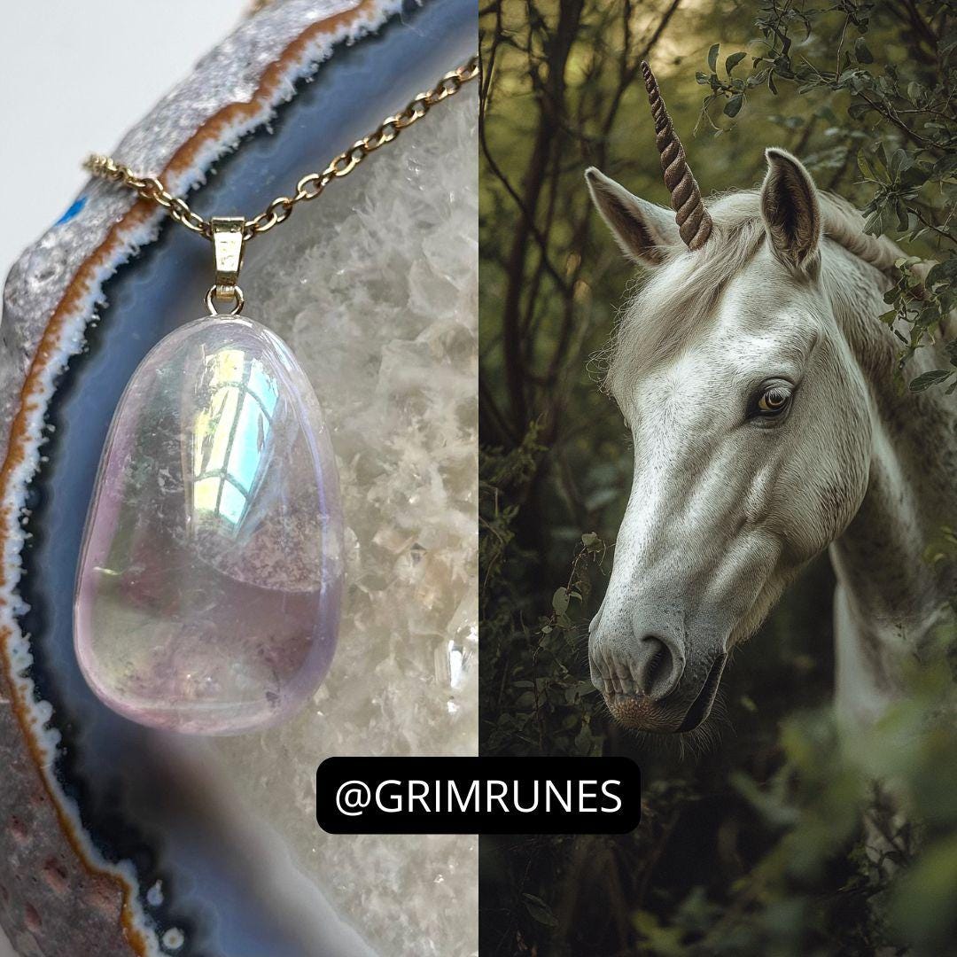 Unicorn Spirit Companion Unicorn Spirit Vessel Magic Necklace - Etsy