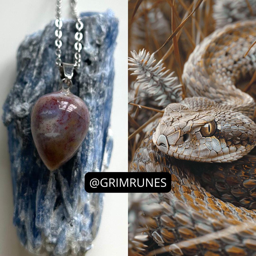 Snake Spirit Companion Snake Spirit Vessel Magic Necklace - Etsy
