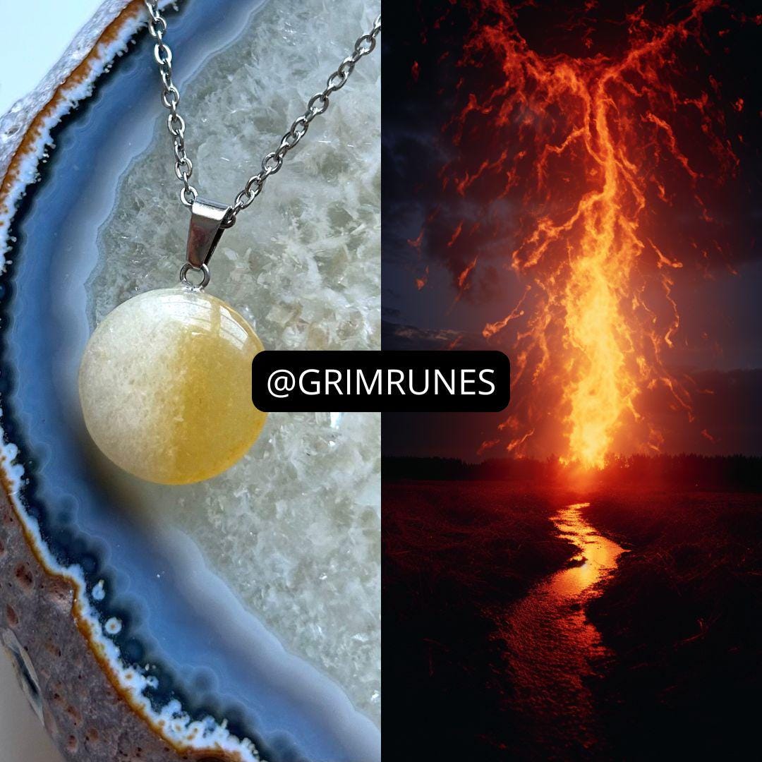 Solar Flare Spell Necklace - Etsy