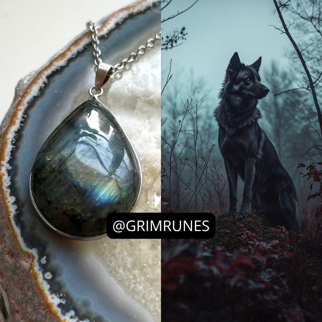 Hellhound Spirit Companion Spirit Vessel Magic Necklace - Etsy