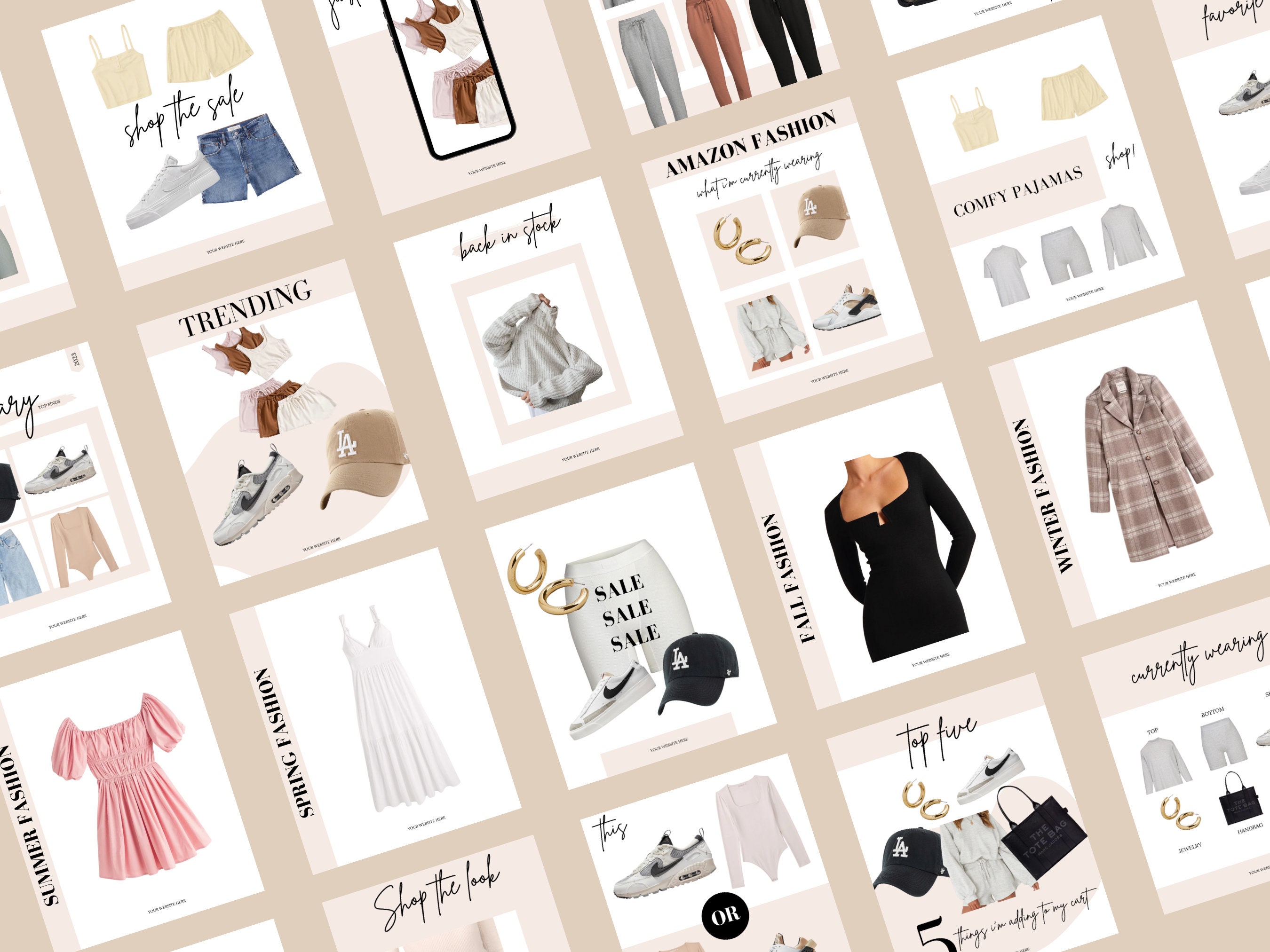 LTK Template, 25 Liketoknow.it Templates for Canva, LTK Blogger ...