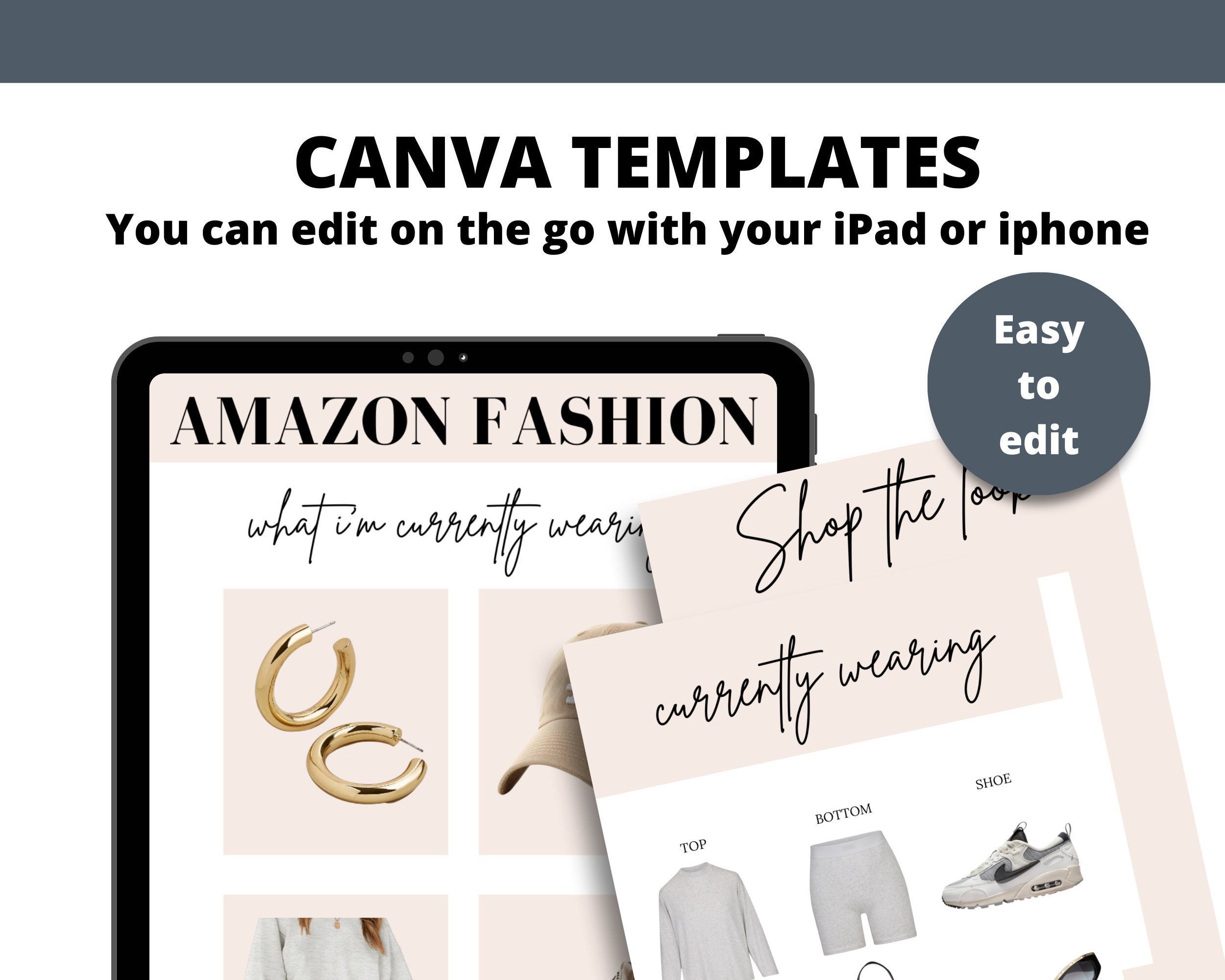 LTK Template, 25 Liketoknow.it Templates for Canva, LTK Blogger ...