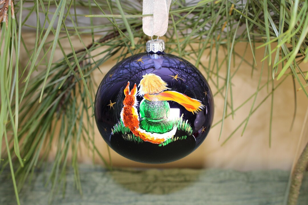 The Little Prince Hand Painted Blown Glass Ornament - Christmas ...